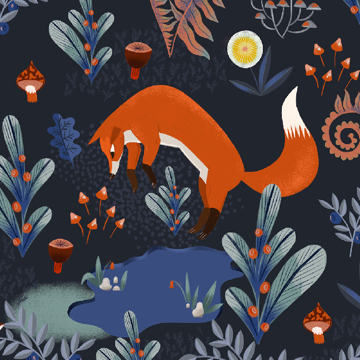 Mr.Fox & Ms.Lox patterns :: www.gravika.pl